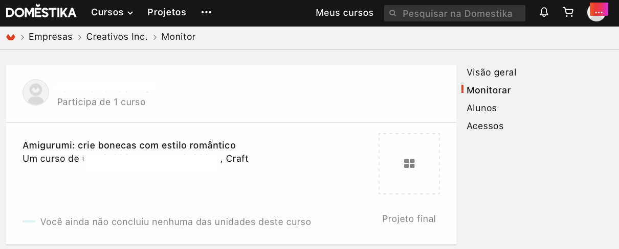 Como posso acompanhar o progresso de minha equipe? – Domestika